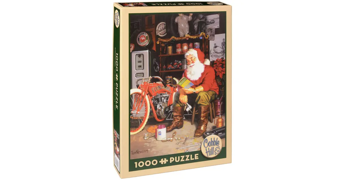 Пъзел Cobble Hill от 1000 части - Летящата машина на Дядо Коледа, Том ...